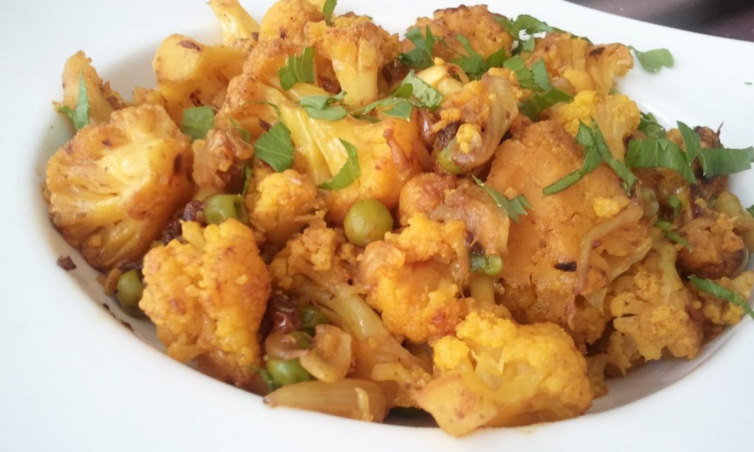 Healthy gobi matar recipe