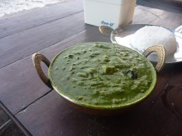 Healthy spinach chole recipe