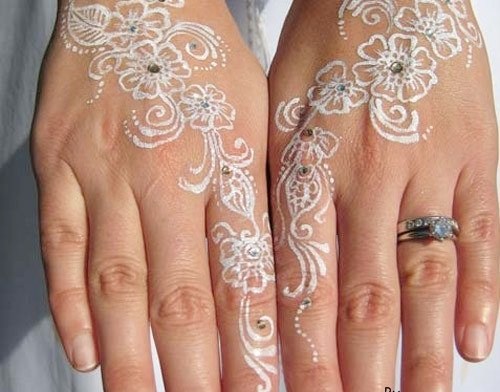 Beautiful White Henna Designs - Yabibo